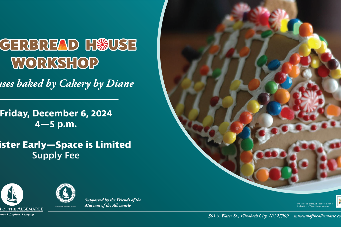 Annual Jingle Bells are Rocking at Museum of the Albemarle Gingerbread Workshop | NC DNCR